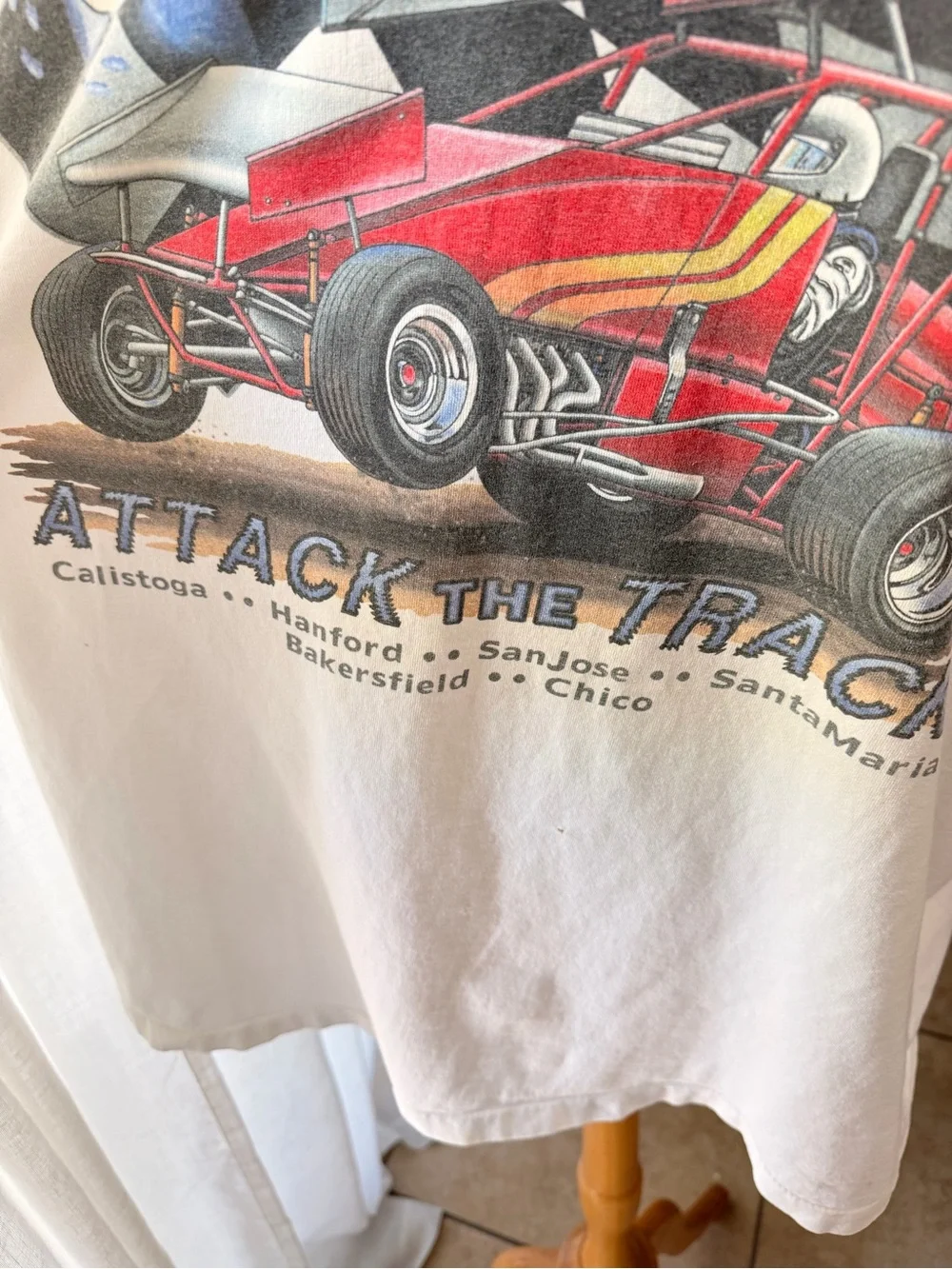 Shirts | Vintage World Of Outlaws Attack The Track Shark Sprint Car ...